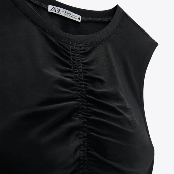 Zara | Tops | Zara Ruched Top | Poshmark